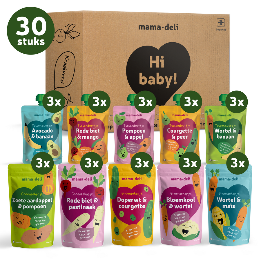 Babyvoeding voor je kindje van 4, 5, 6 of 7 maanden - Mama Deli
